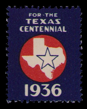 1936 Texas-LoneStar map – Poster Stamp Collectors Club